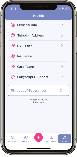 Babyscripts for Moms